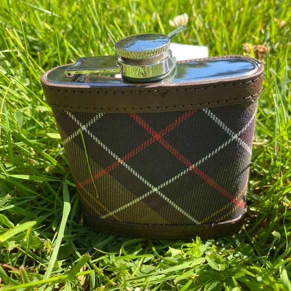 Barbour | Dining | Nwt Barbour 6oz Tartan Plaid Stainless Steel Hip ...